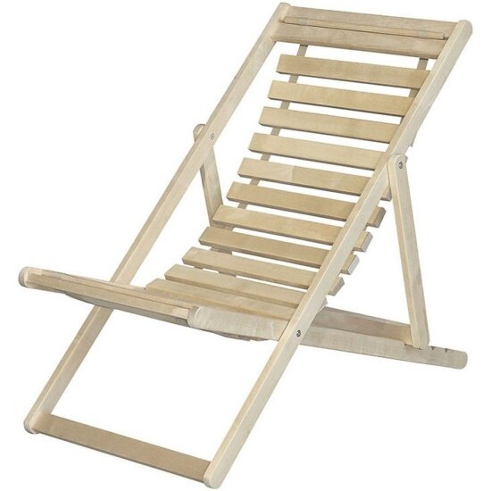 Шезлонг Мебелик 45 светлое дерево