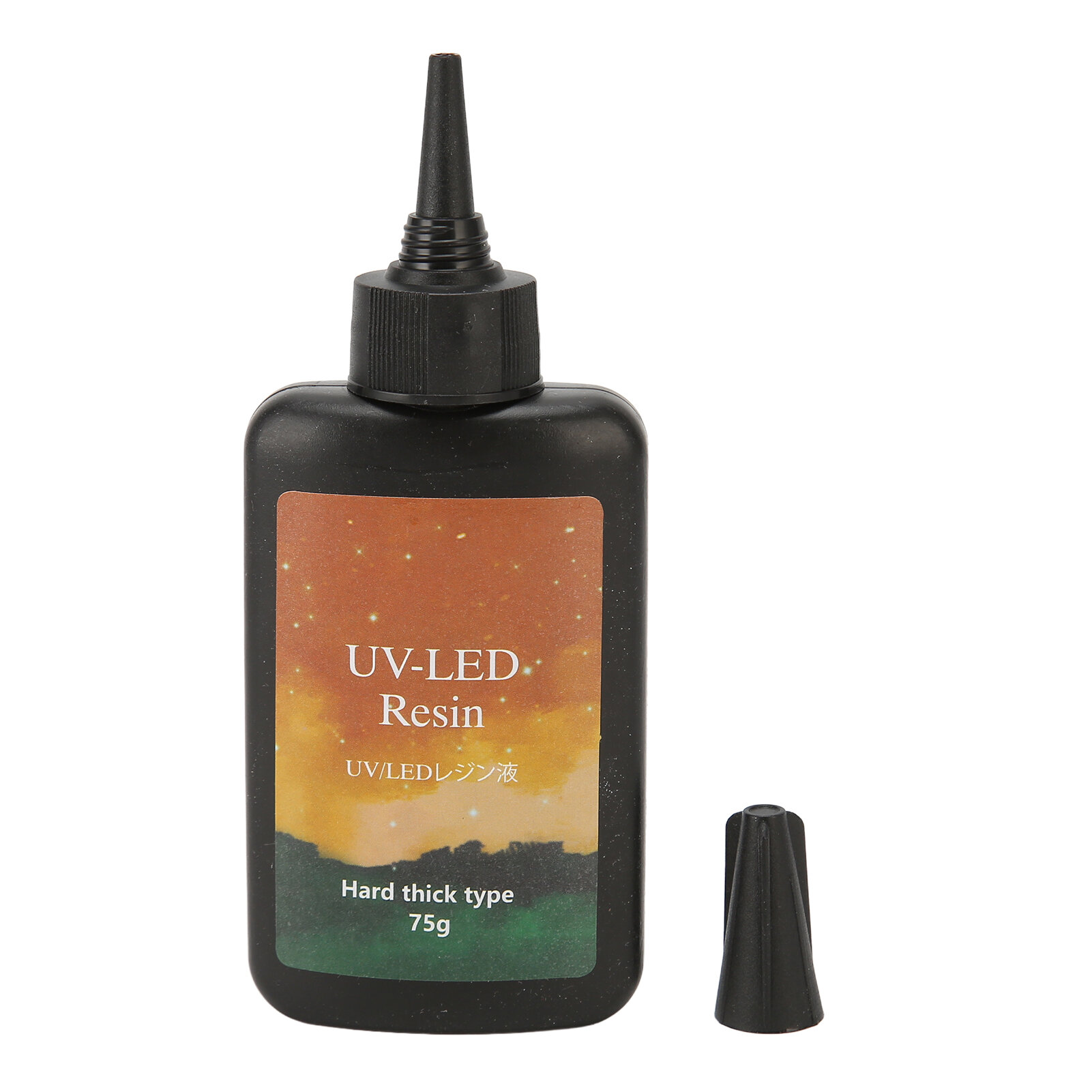 УФ-смола, прозрачная, быстроотверждаемая, без запаха, против пожелтения, широко используемая УФ-эпоксидная смола для изготовления ювелирных изделий своими руками, 75 г, плотная консистенция, твердый тип