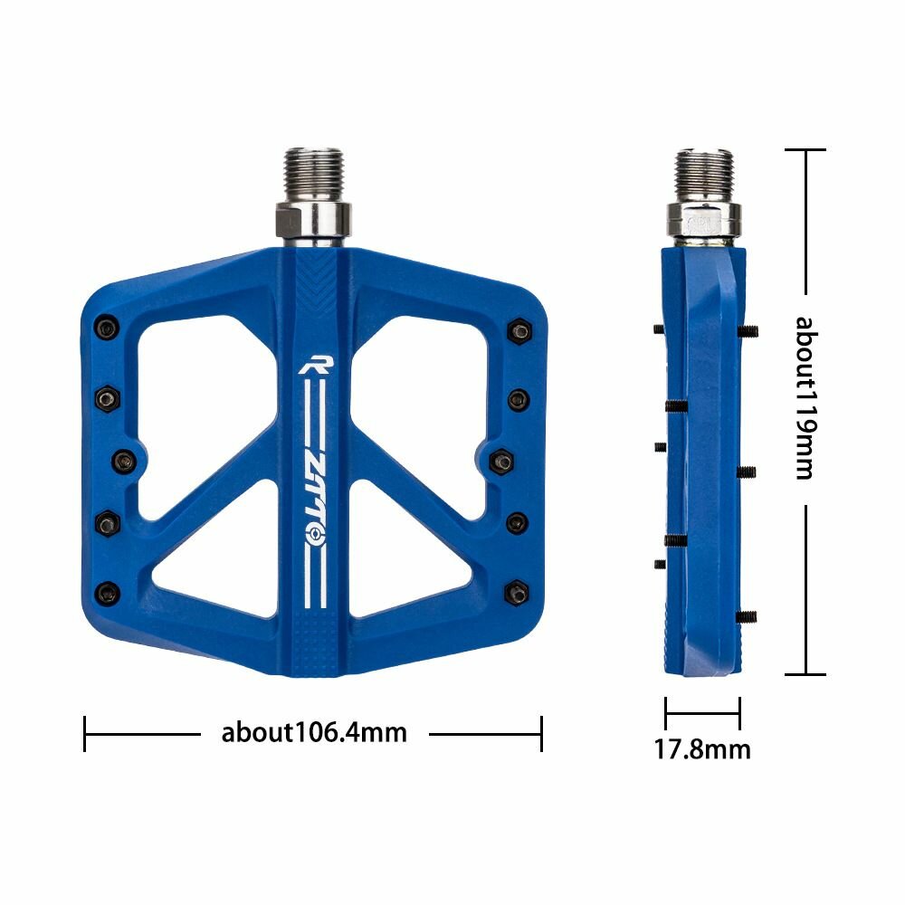 ZTTO Нейлоновые педали для горного велосипеда синий