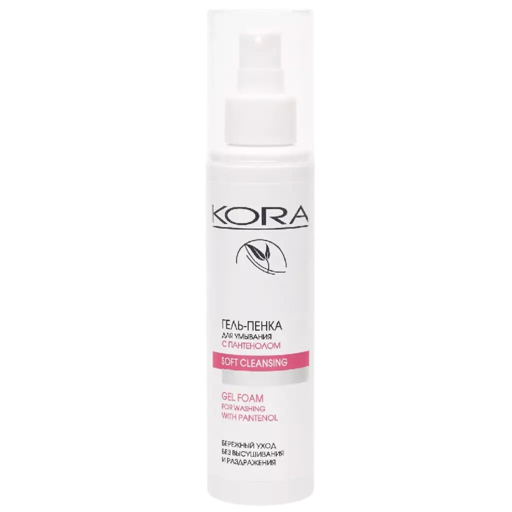KORA Гель-пенка для умывания с пантенолом для всех типов кожи 150 мл 1 шт