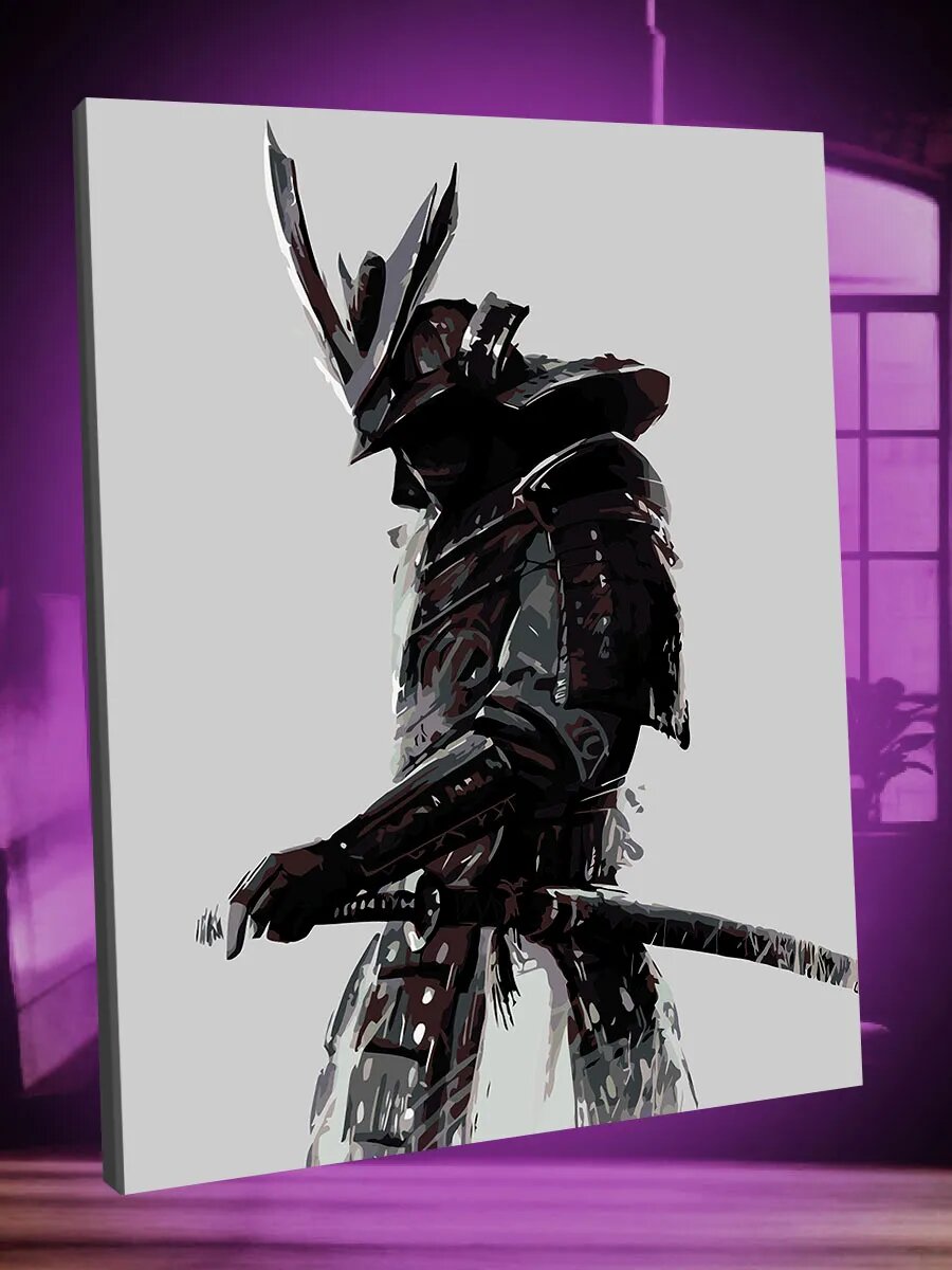 Картина по номерам Самураи