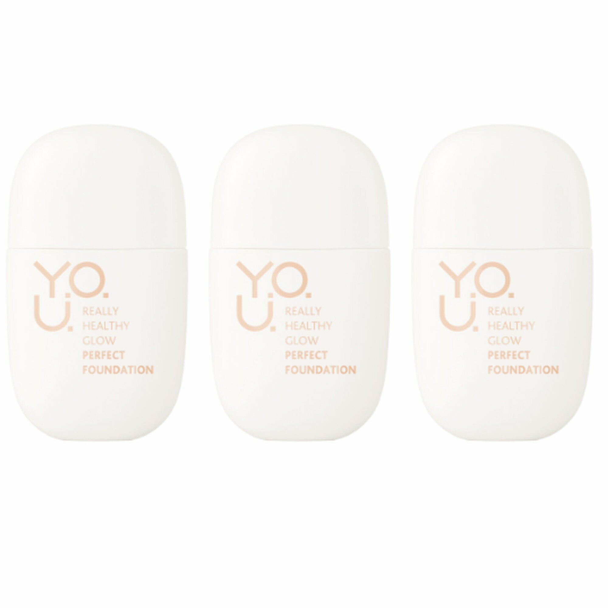 Тональная основа Relouis, Крем, Y.O.U, тон 02 Nude Beige, 30 г, 3 шт
