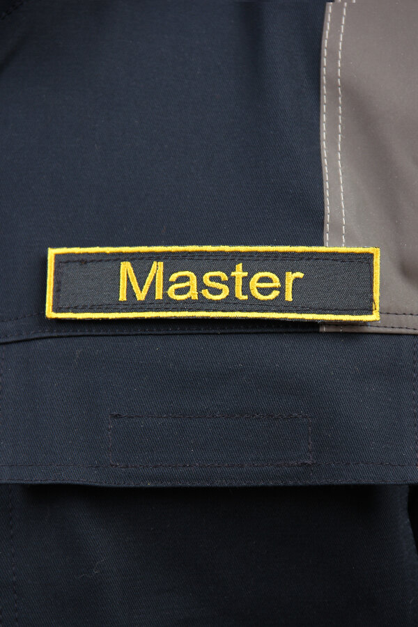Шеврон-должность на липучке Master, фетровый, синий для торгового флота