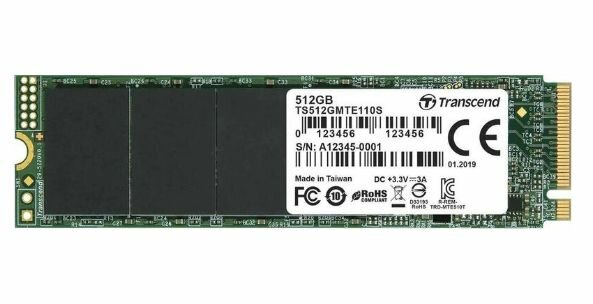 SSD накопитель Transcend MTE110S 512 ГБ (TS512GMTE110S)