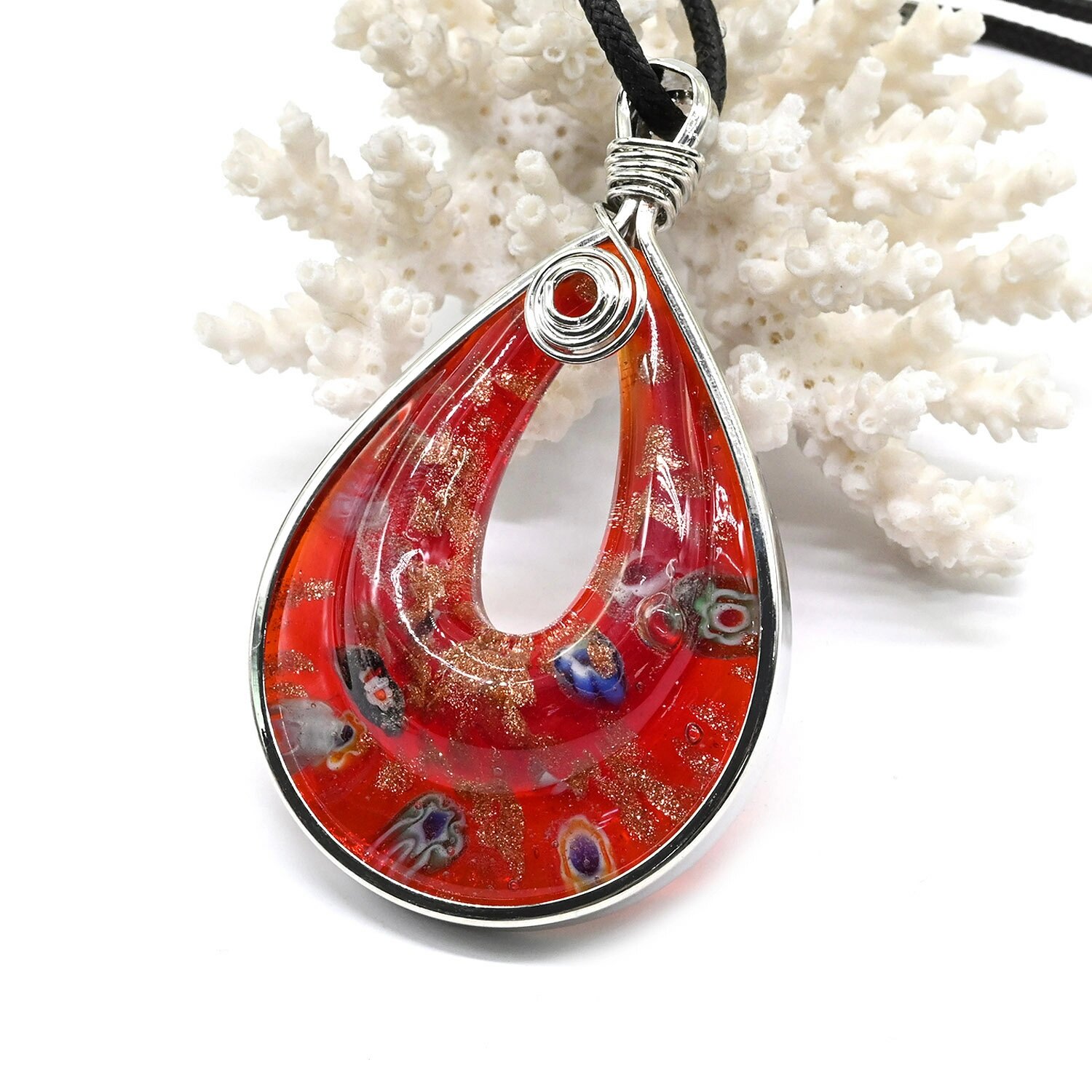 Подвеска, муранское стекло