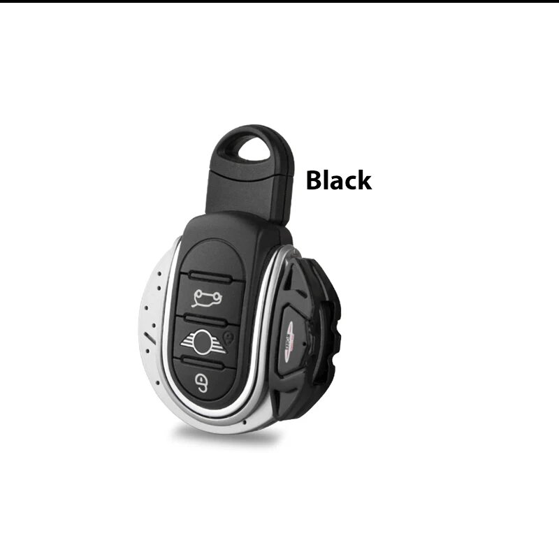 Чехол для ключей iJDM JCW для ключей от mini cooper, чехол для ключей, брелок для ключей для mini cooper F55 F56 F57 F54 F60 jcw, пластиковый материал ABS black