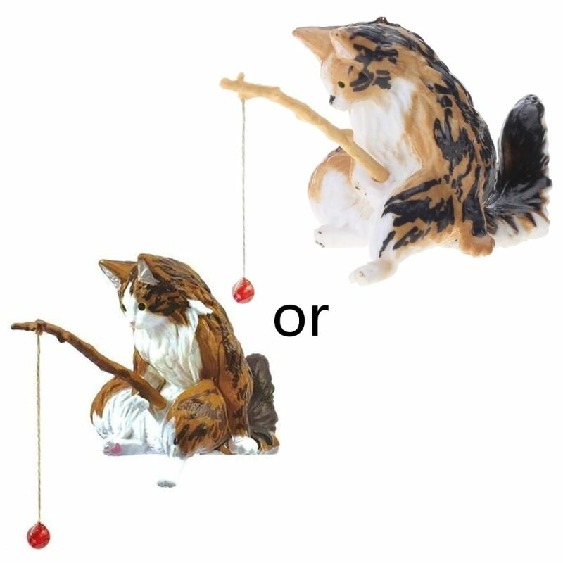 Аквариумный декор "Рыболовный кот"