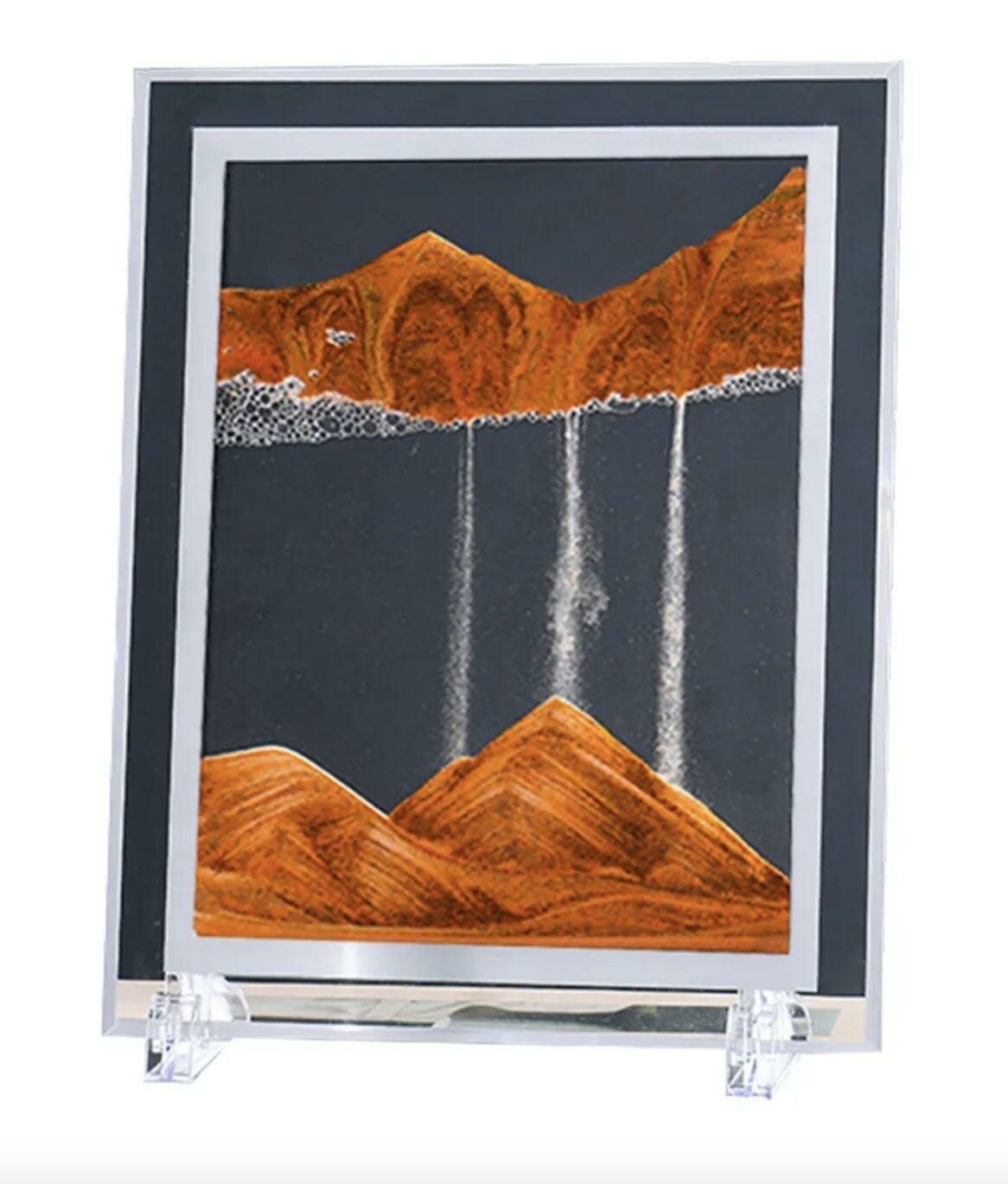 Песочные часы декоративные, 25x30 см, форма прямоугольная, цвет Желтый