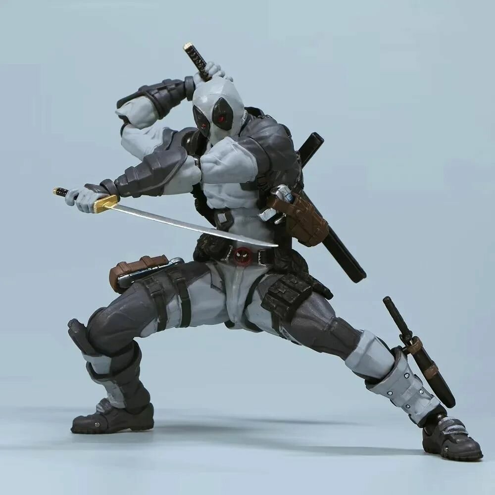 Кшн-фигурка Дэдпул 2.0 Amazing Yamaguchi серая подвижная мутант Kaiyodo Уэйд SHF модель