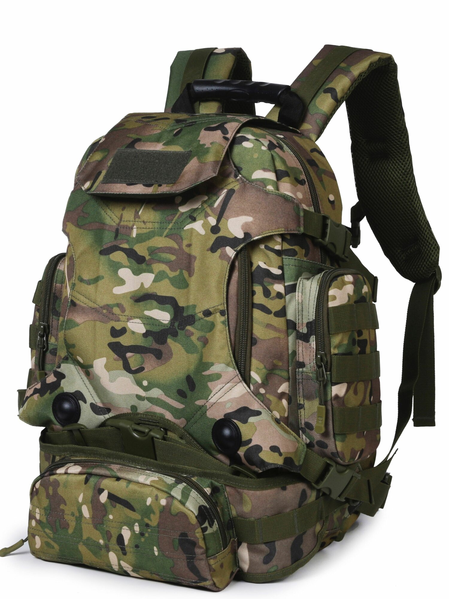 Рюкзак тактический с поясной сумкой в комплекте RT-5054, Чёрный, 35 л