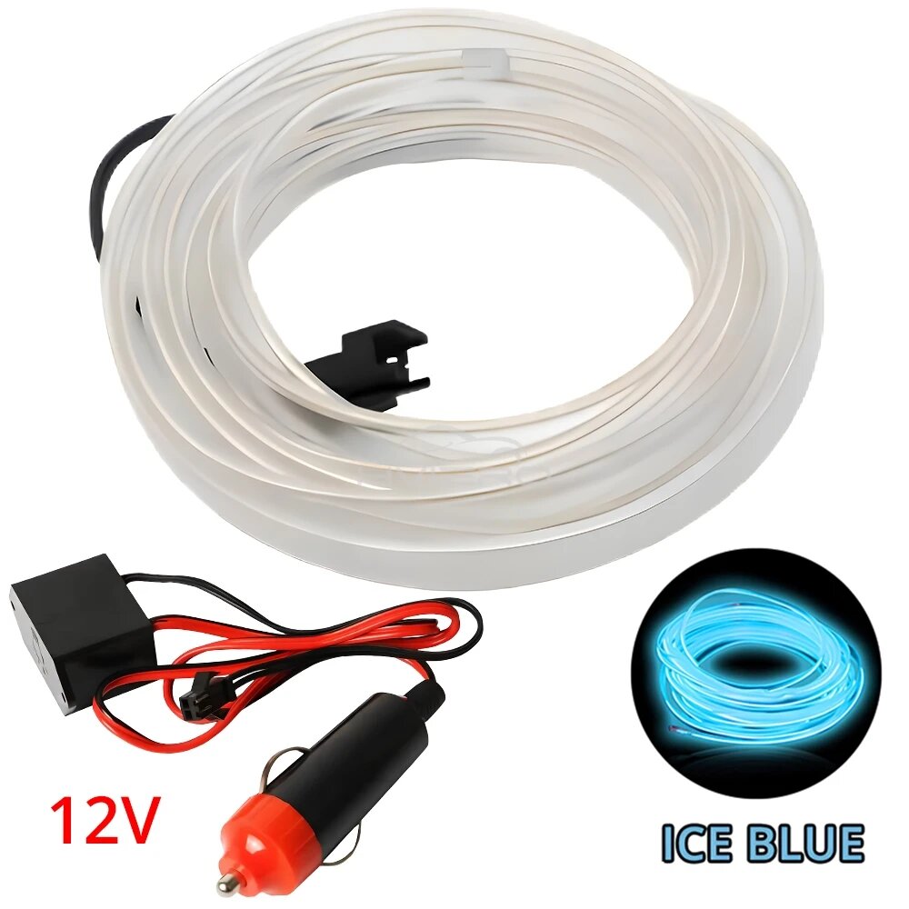 Неоновая светодиодная лента Ice Blue 1M для авто