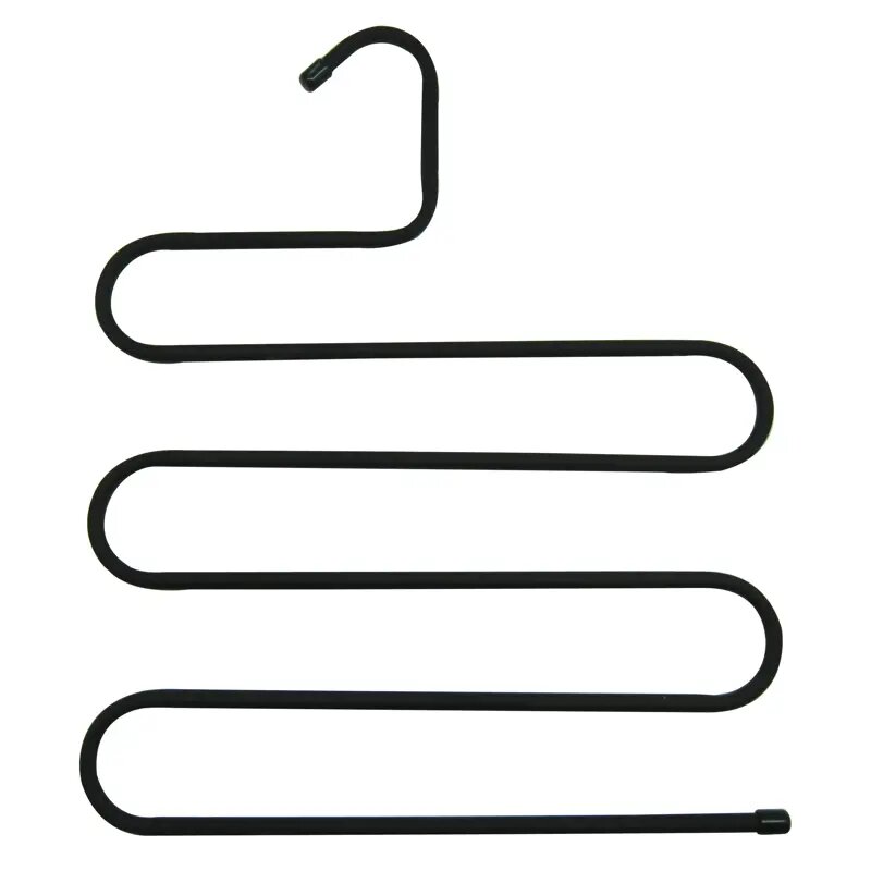 Вешалка для брюк Spaceo 31 см металл с покрытием soft touch цвет чёрный