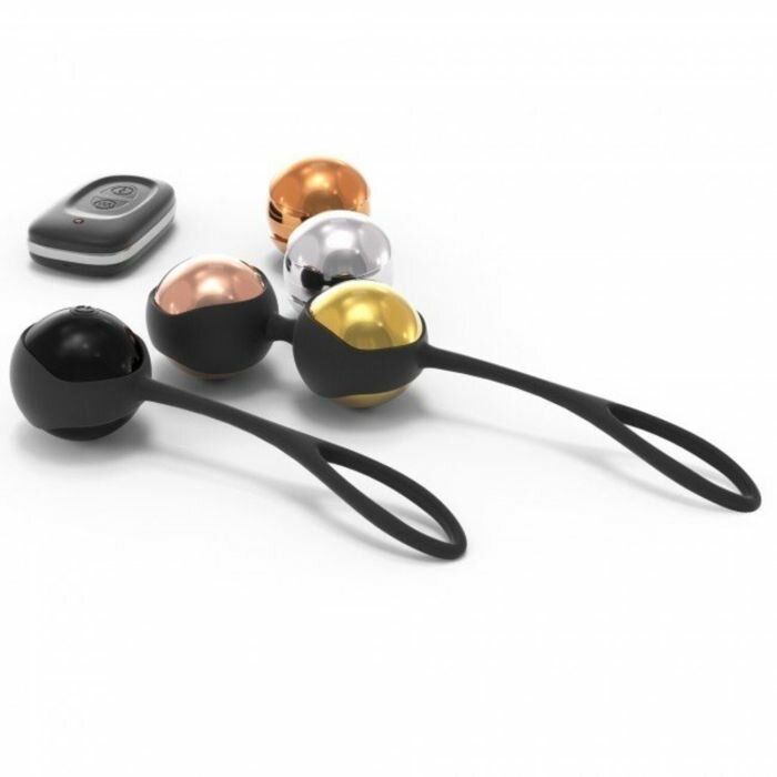 Набор вагинальных шариков Dorcel TRAINING BALLS со смещенным центром тяжести и вибрацией