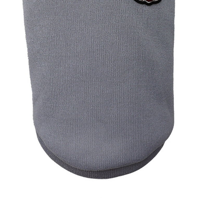 Вязаный свитер для домашних животных в школьном стиле с V-образным вырезом, мягкий, дышащий, универсальный, вязаный жилет для собак, одежда серого цвета, размер L