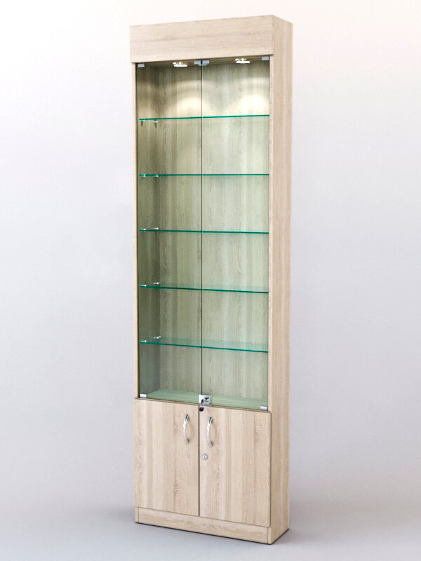 Витрина "шалость" №1-1-600 (задняя стенка ДВП), Дуб Сонома. Производитель товара - компания Westcom.