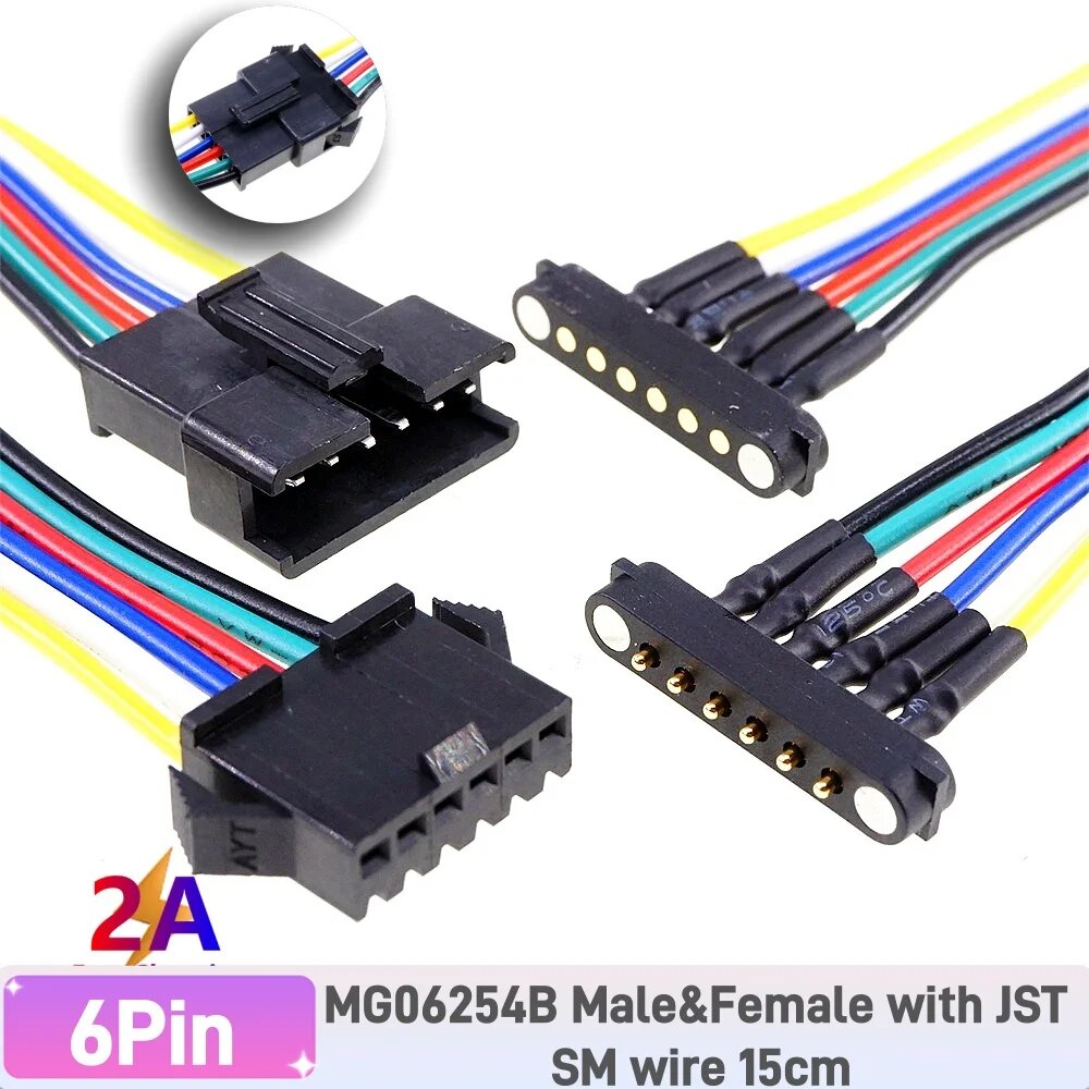MG06254B 6Pin разъем JST SM 15см