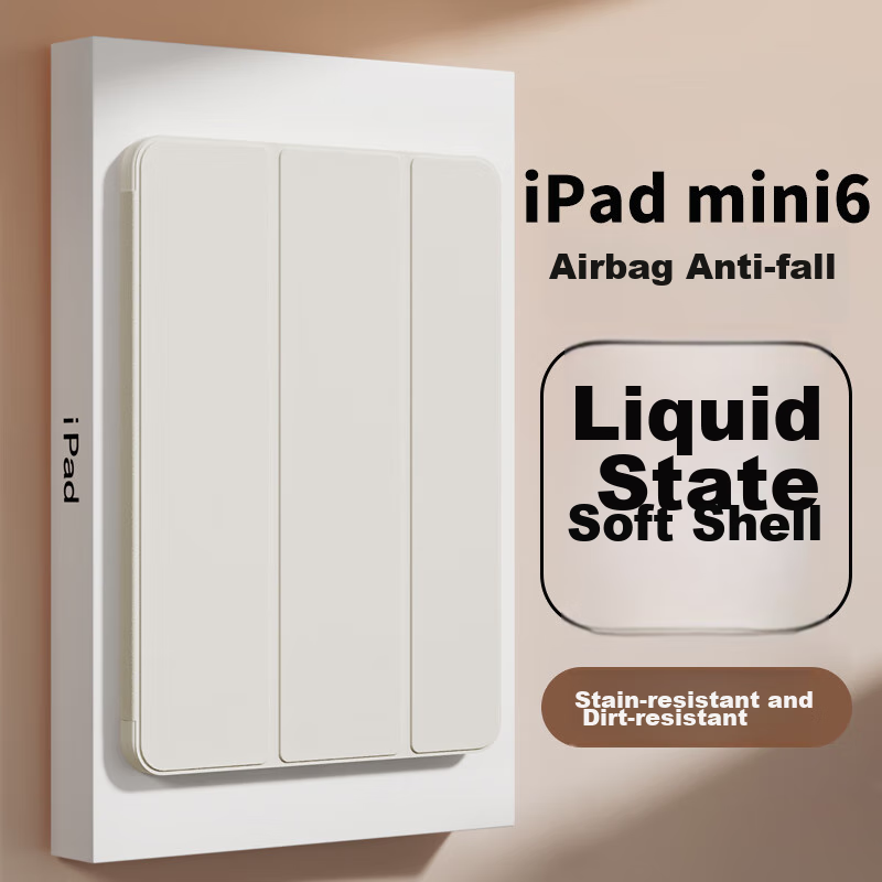 Zhiting универсальный чехол для iPad Mini 7/6 совместимый с моделями 2024/21 A17 Pro планшет 8.3 дюйма три-сгибающаяся