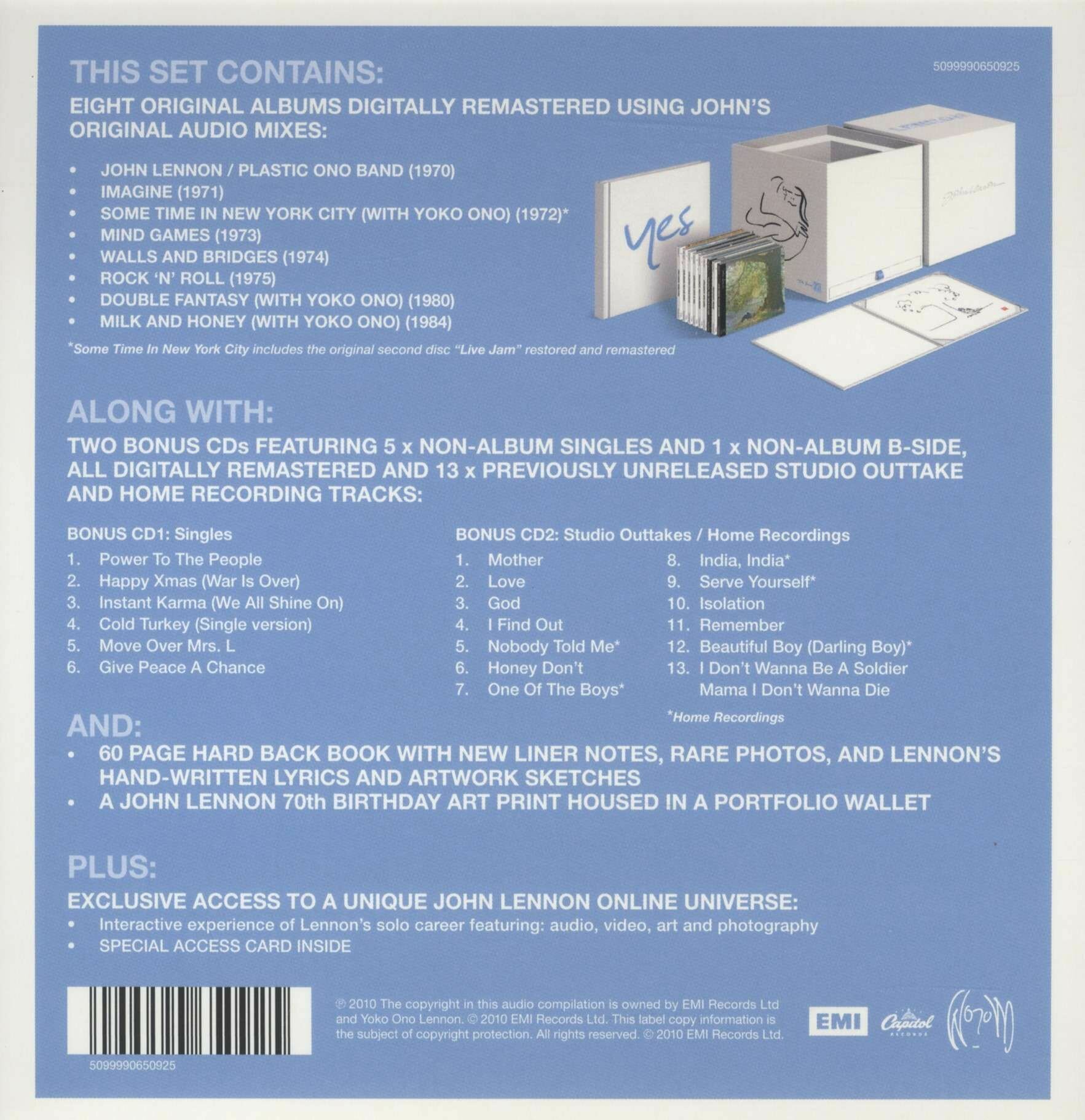 Диск John Lennon - Signature Box (Deluxe Edition) (11 CD) — фото 1