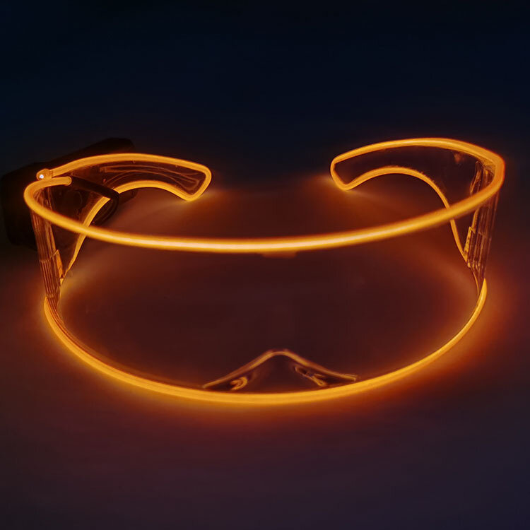 Светящиеся очки с технологией EL, светодиодное дискотечное оборудование, светящиеся в темноте игрушки для караоке, Рождества, TikTok, бара, вечеринки.
