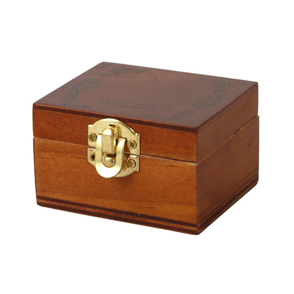 Кукольные Домики масштаба 1/12 Миниатюрная Шкатулка С Сокровищами Деревянная Мебель Притворная Игра