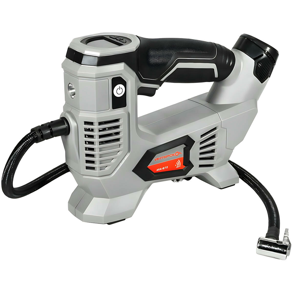 Компрессор аккумуляторный ИНТЕРСКОЛ АКА-8/12М (Li-Ion, 2 акк.*2,0 Ач)