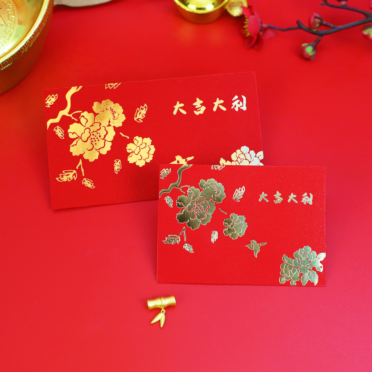 Красный конверт "Удачи", 20 шт