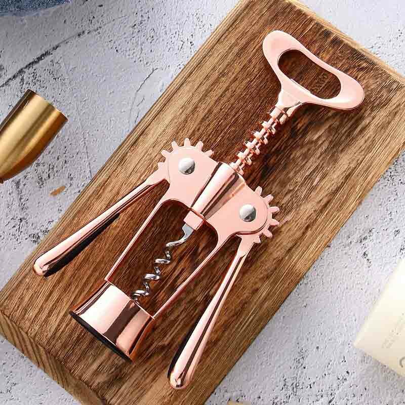 Штопор рычажный, винт из стали, темно-серый цвет, высота 18 см. двухрычажный.