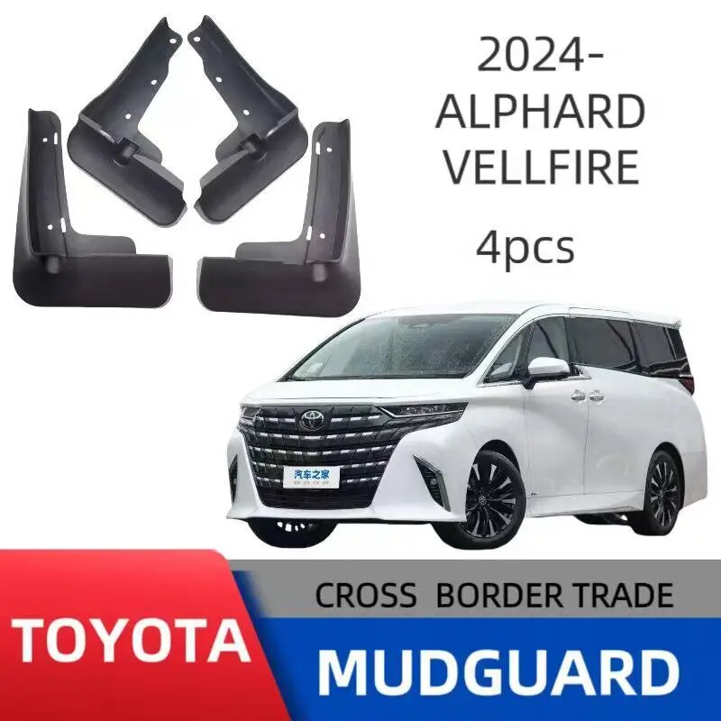 4 шт./компл. автомобильные брызговики для Toyota Alphard Vellfire 2024 2025 брызговики брызговики брызговики аксессуары
