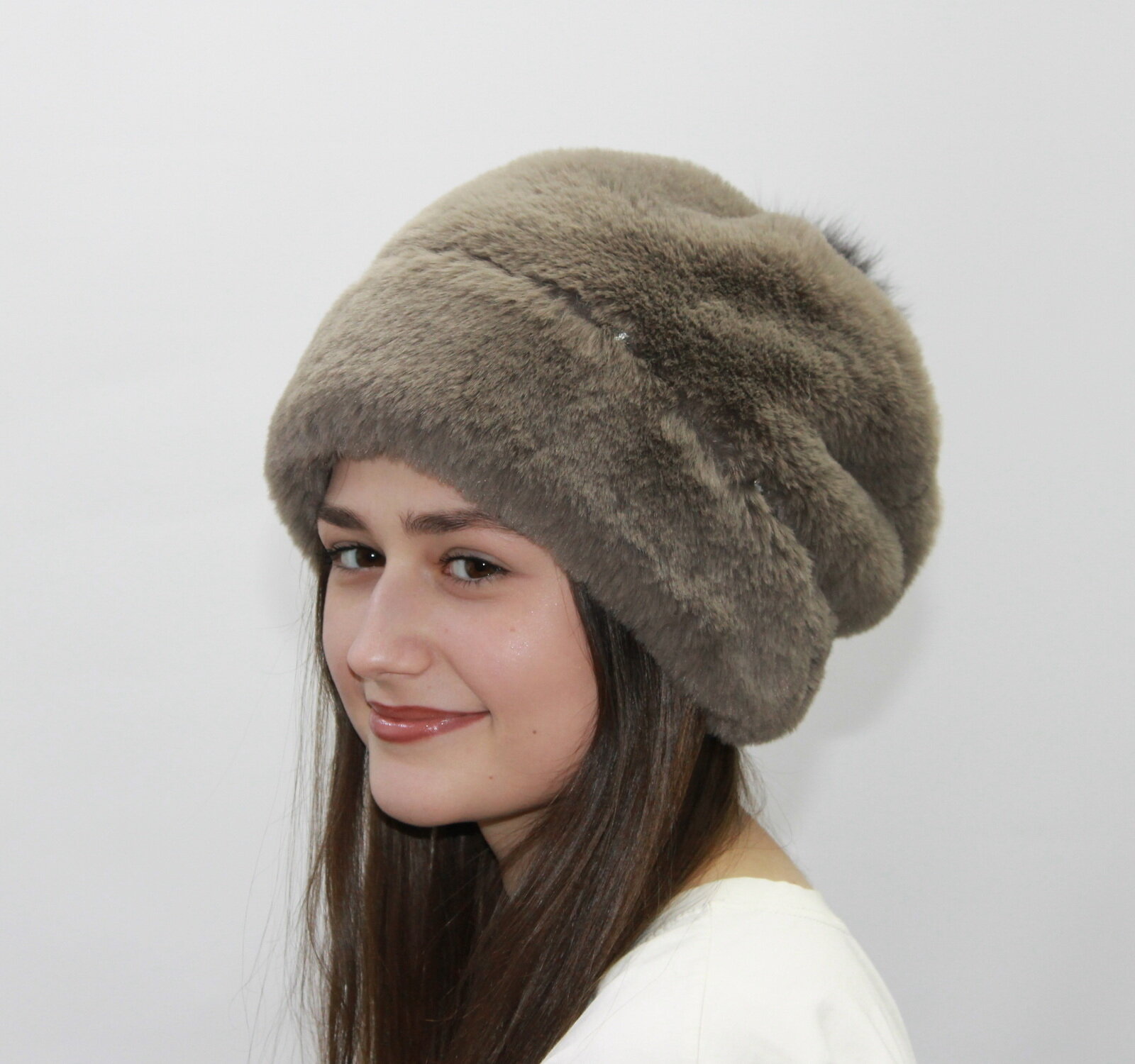 Панама Панама из эко меха для женщин