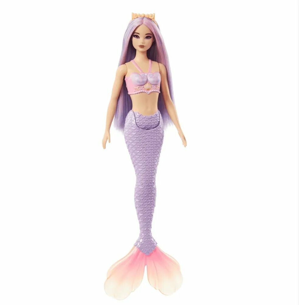 Кукла Mattel Barbie "Русалка" HRR02, с длинными волосами, для девочек, бренд Mattel, цвет бронза