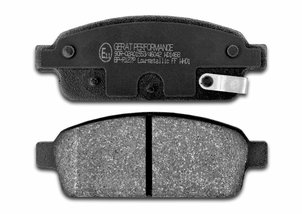 Тормозные колодки Gerat BP-R127P (задние) Low-metallic