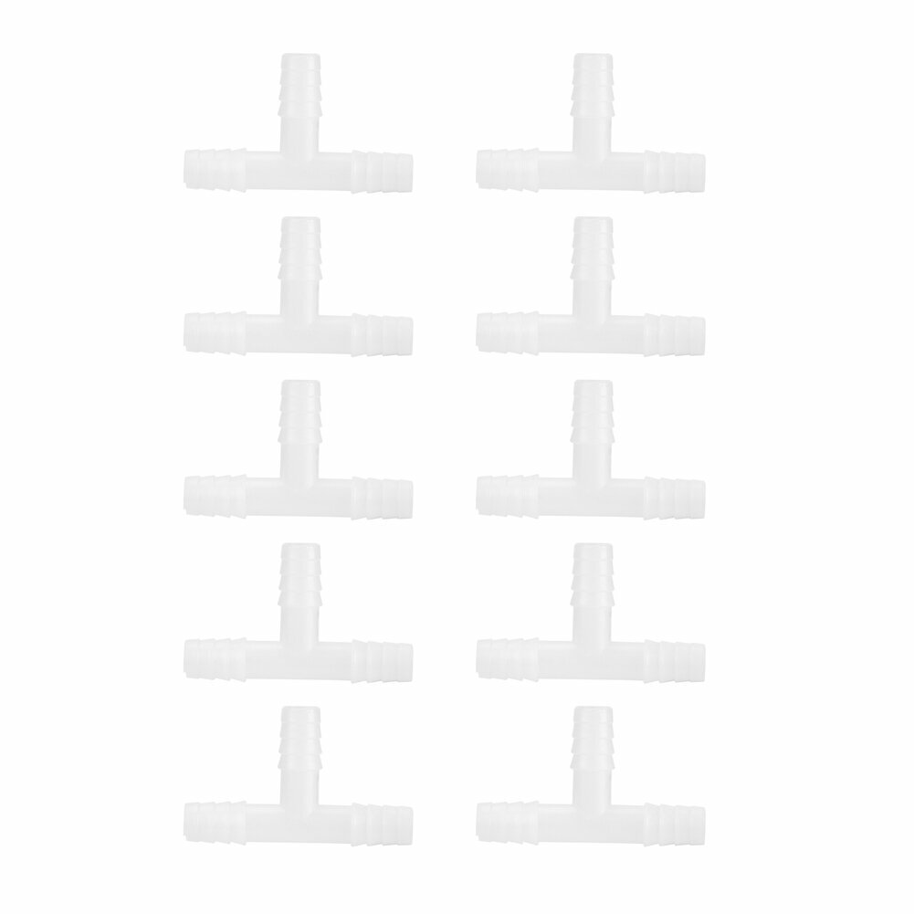 10PCS ABS Aquarium Tee Connector 3 Way Tubing Volume Air Flow Control Valve Fish Tank Oxygen Pump Accessories