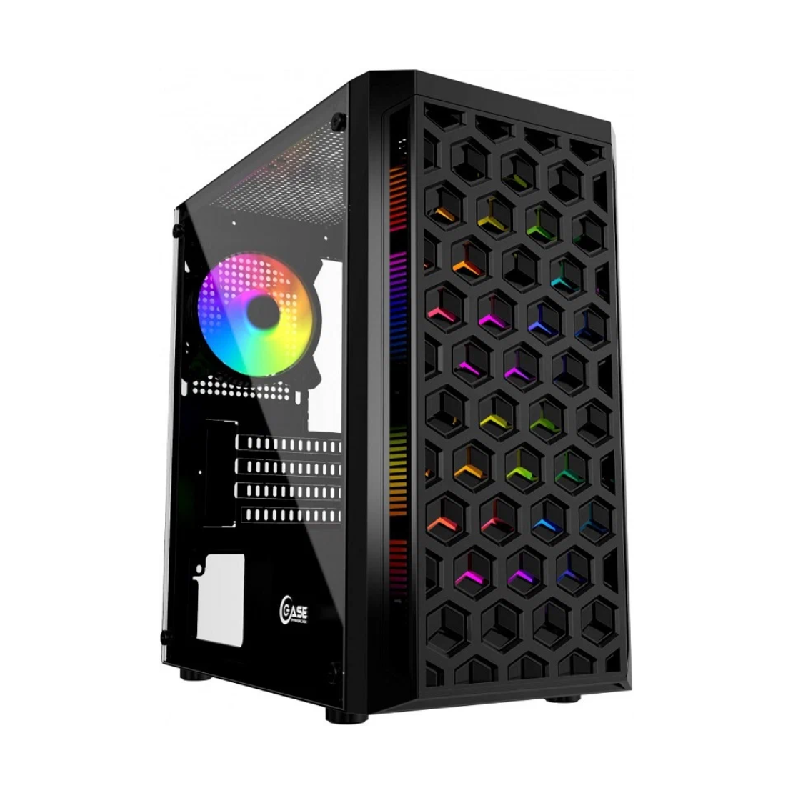 Корпус для компьютера Powercase Mistral CMIMTB-L3, Midi-Tower, черный