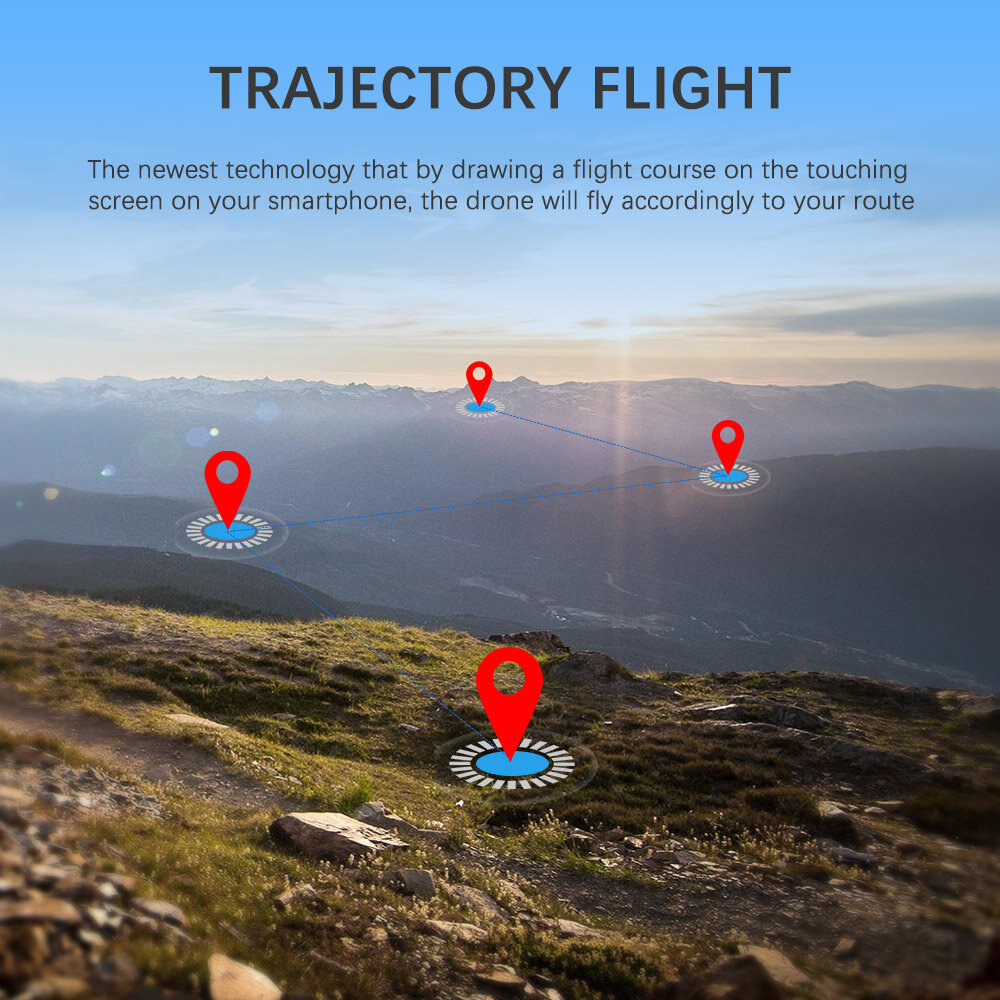 SG701 RC Drone с камерой 4K Двойная камера Wifi FPV Drone Складной RC Quadcopter с Headless Mode Траектория полета с Bag 3 Battery
