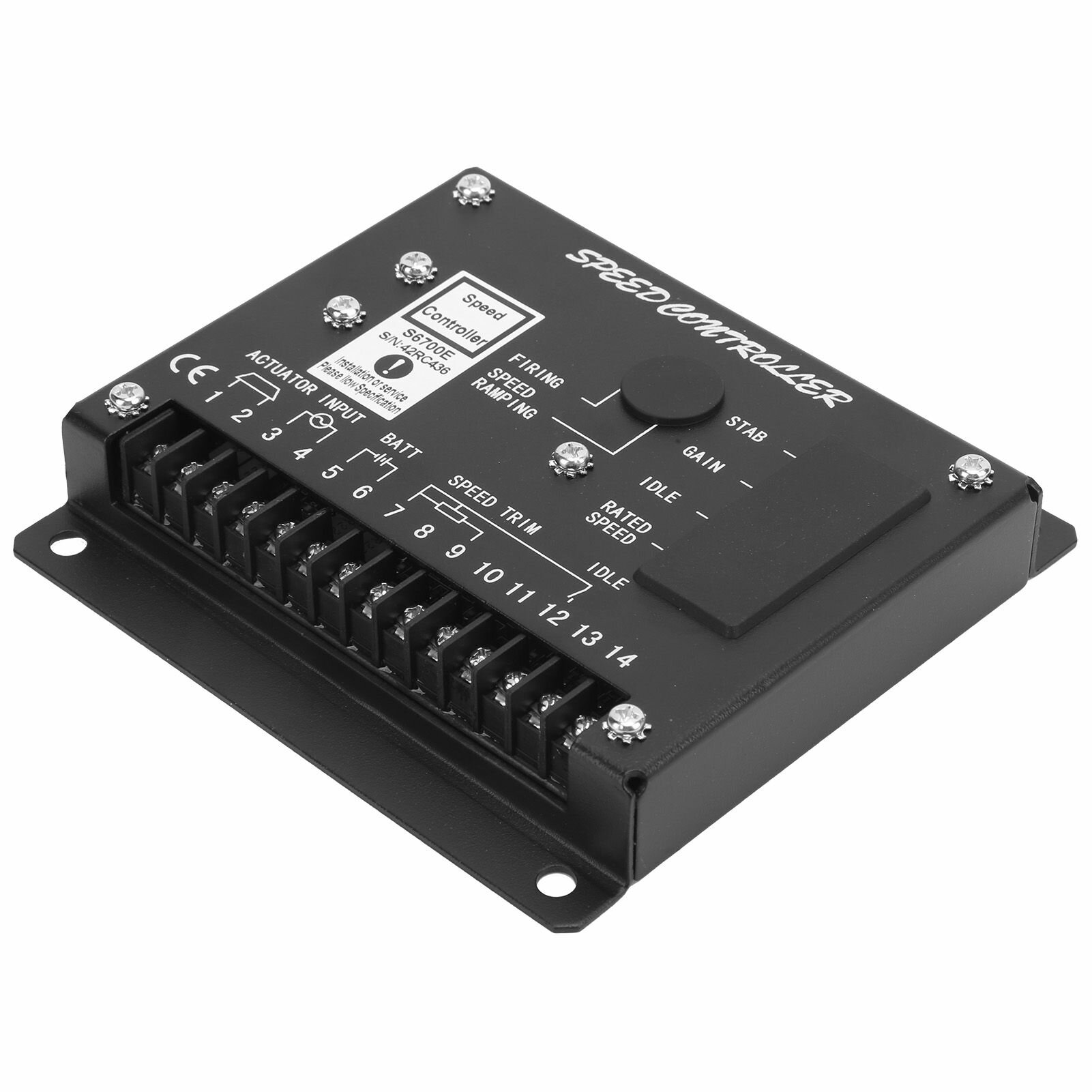 Электронный контроллер скорости двигателя для дизельного генератора S6700E, многофункциональный, 12 32В, диапазон скорости 1K-7.5KHZ