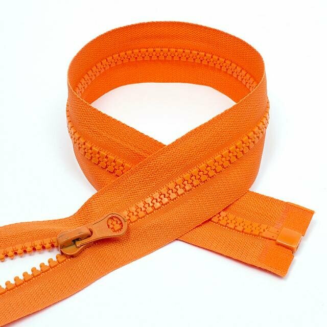 Молния MaxZipper трактор №5 1 замок 75см цв.157 оранжевый 2 штуки