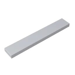 Пластиковые блоки Gobricks 1x6, Белый (092)