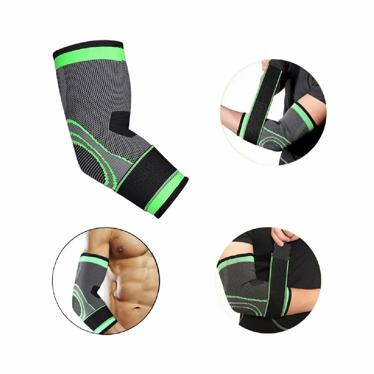 Бандаж на локтевой сустав (суппорт) налокотник, универсальный размер (109349)