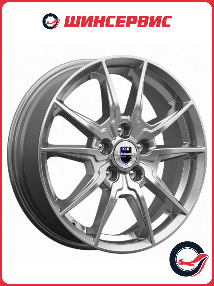 Литой колесный диск КиК Адамар R16x6.5J 5x114.3 ET38 ЦО67.1 для автомобиля