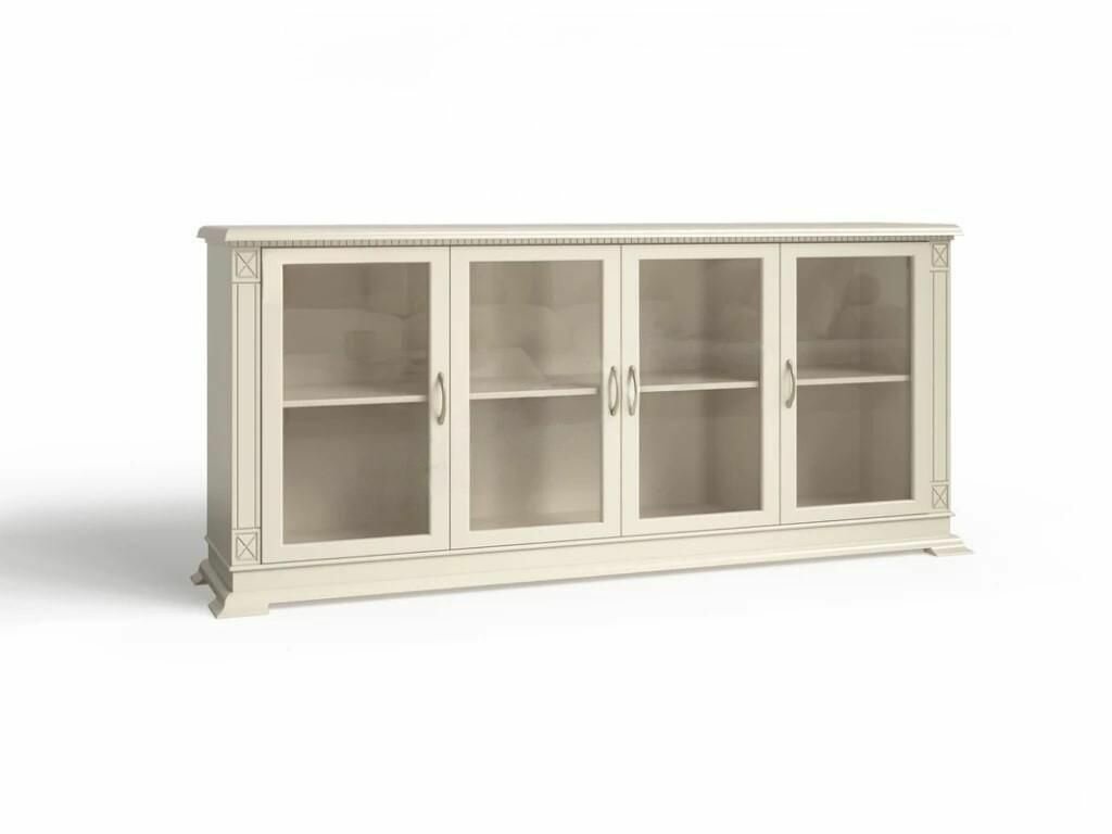 Комод Верди №135 из Массива сосны, 4 дверки, 180х45х90 см, классический орех 2