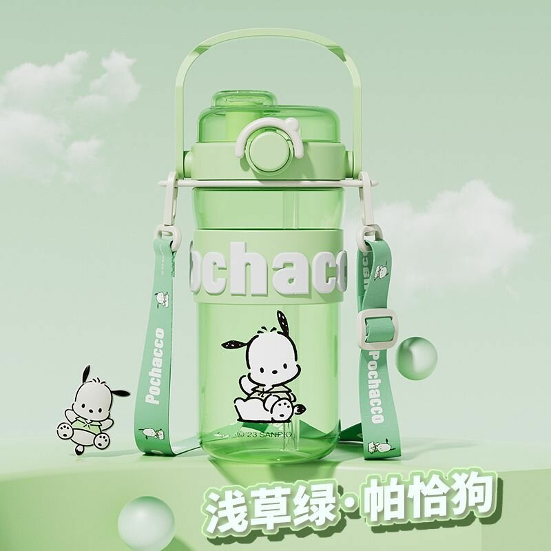 Стакан для воды Sanrio Kuromi из тритана для женщин, новый 2023 г, высококачественный двойной пластиковый стакан для питья, устойчивый к высоким температурам, портативный