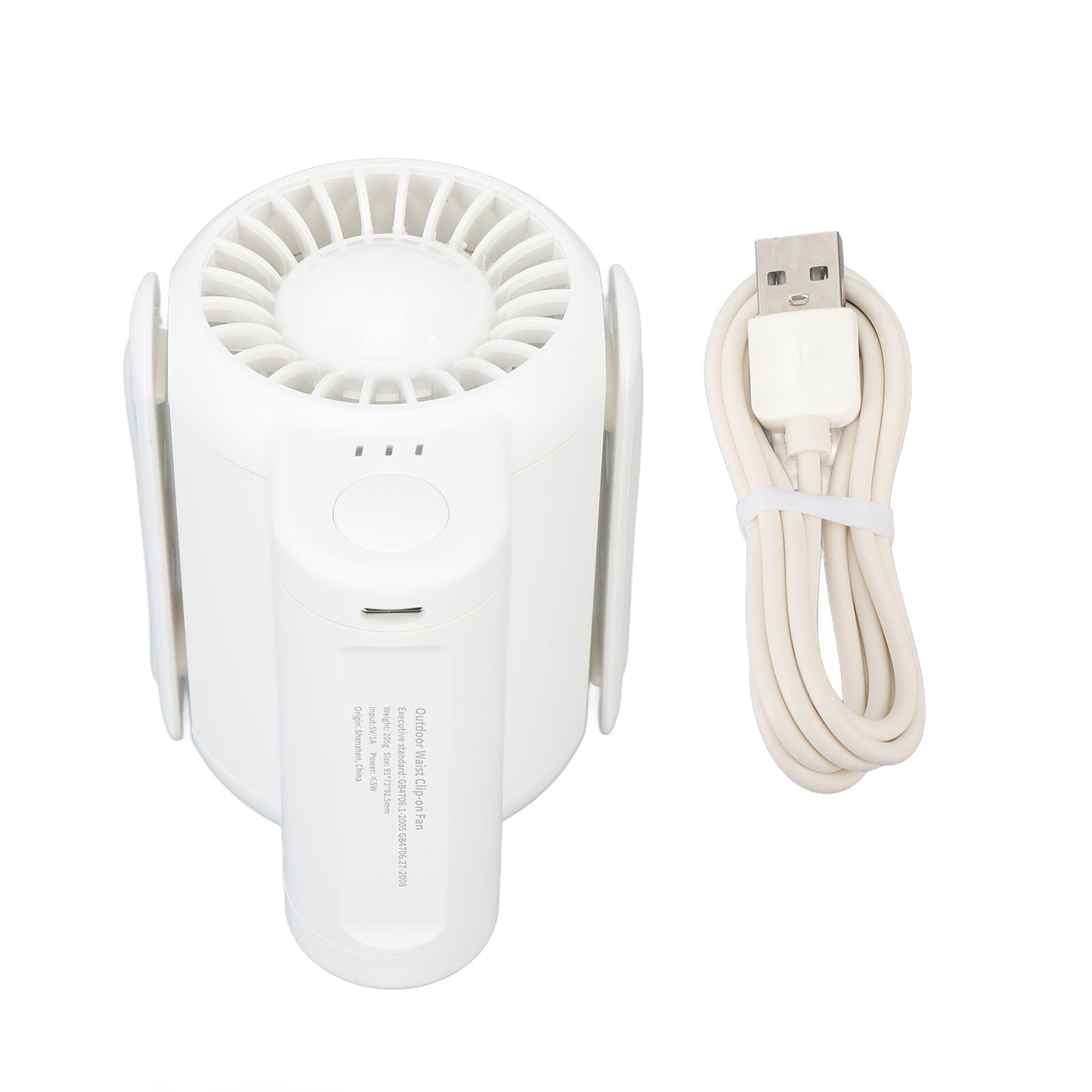 Талия подвесной вентилятор 4500 мАч. Большая мощность регулируемая скорость Портативный мощный личный ремень для проезживания для путешествий