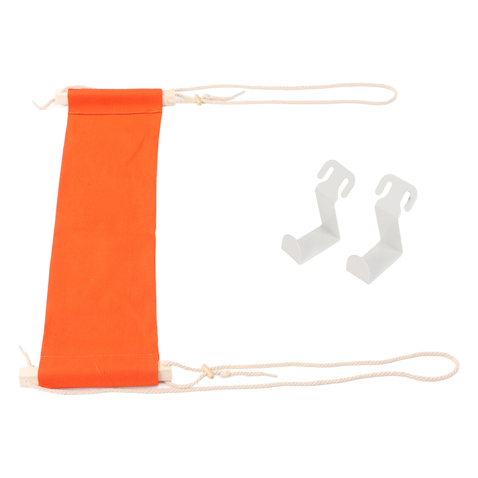 Дышащий регулируемый портативный гамак для ног под столом, подставка для ног, качели для офиса и дома. Оранжевый.