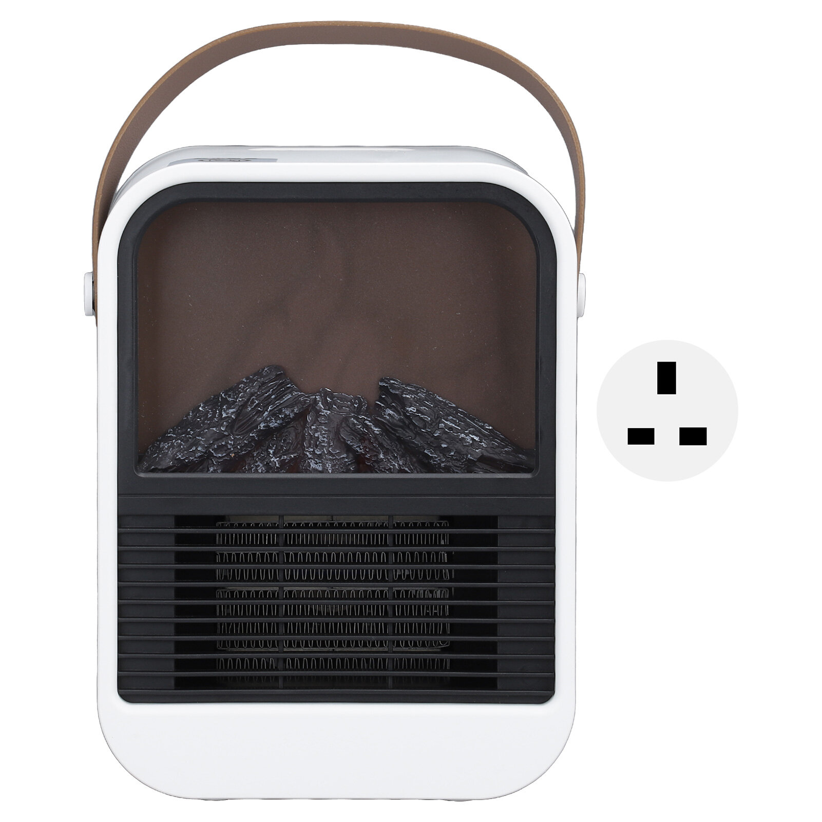 Электрические каминные обогреватели с имитацией пламени, 1000 Вт, защита от перегрева, тихий портативный обогреватель для спальни, CN Plug, 220 В