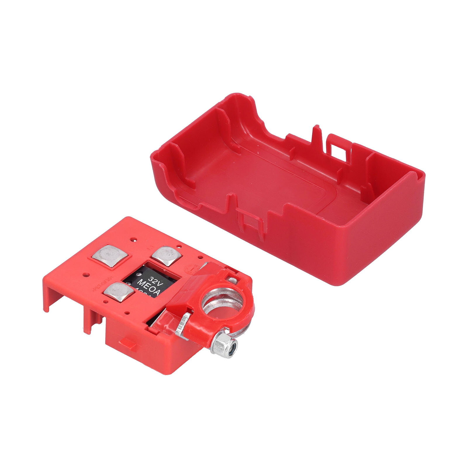 Разъем-клемма распределительного блока аккумулятора с быстрым разъемом и предохранителем 32В 400А, черно-красный, 1 шт, для легкового автомобиля, внедорожника, каравана