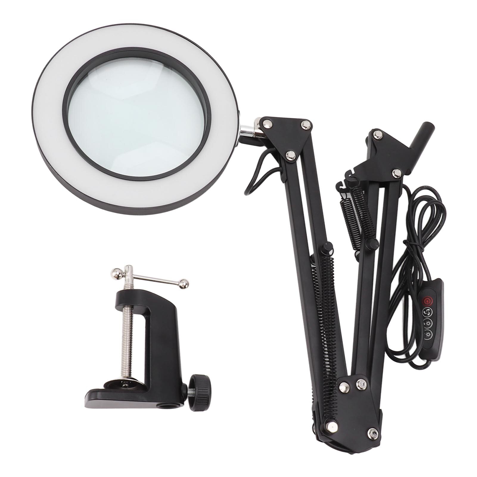 Настольная светодиодная лампа, многофункциональная, складная, высокой яркости, для защиты глаз, для макияжа, работы и чтения.