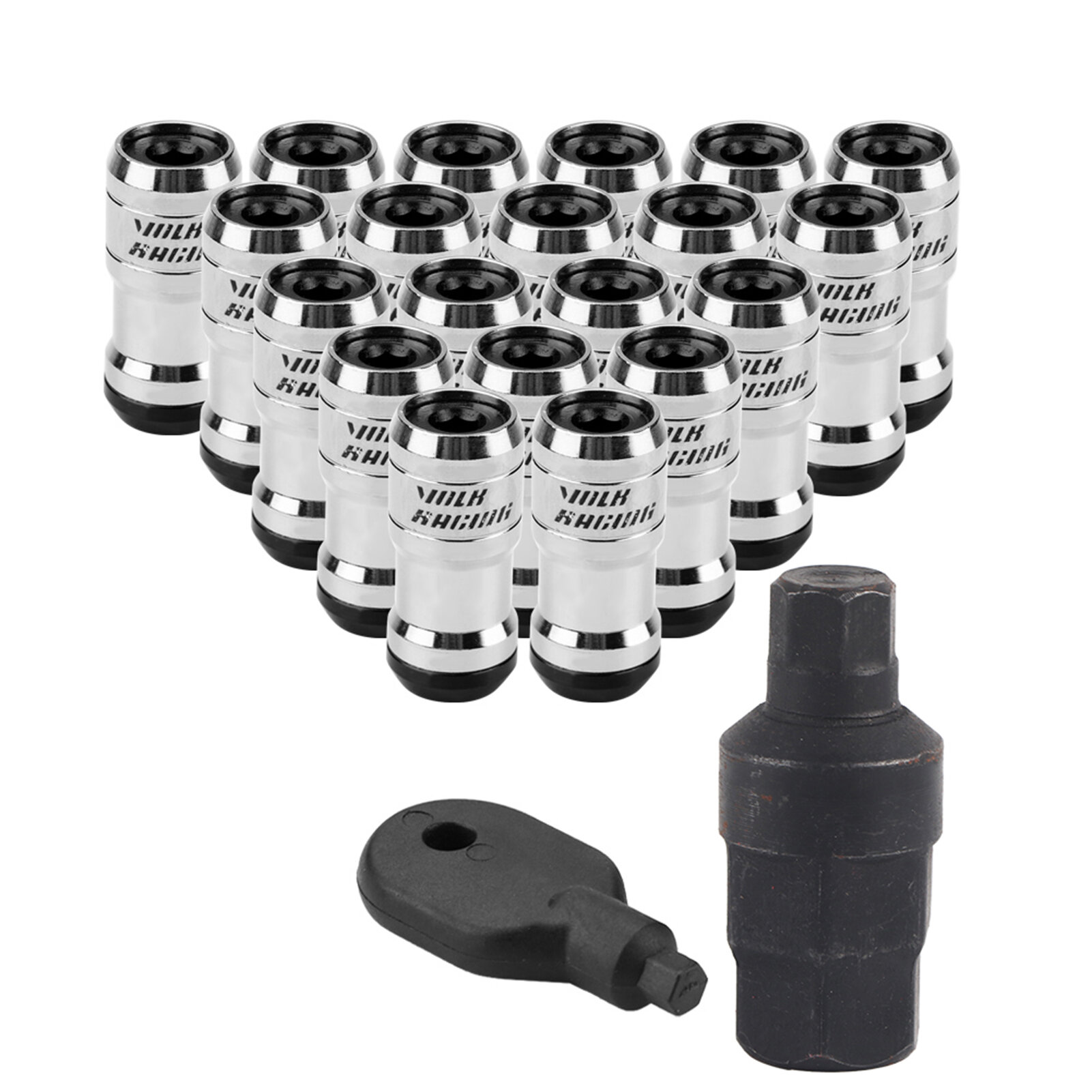 Гайки и винты M12 X P1.5 для большинства неоригинальных колесных дисков (черные)