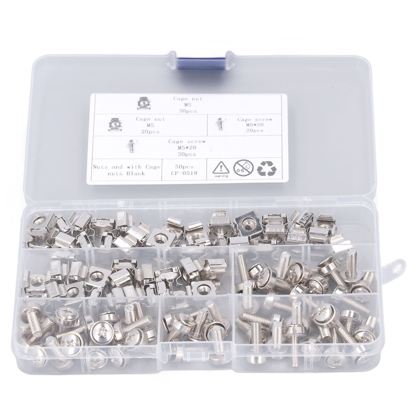 50 комплектов крепежных гаек M5 и винтов M5x20, никелированное железо, метрические квадратные отверстия, для монтажа на стойку, для морских судов, яхт, автодомов.