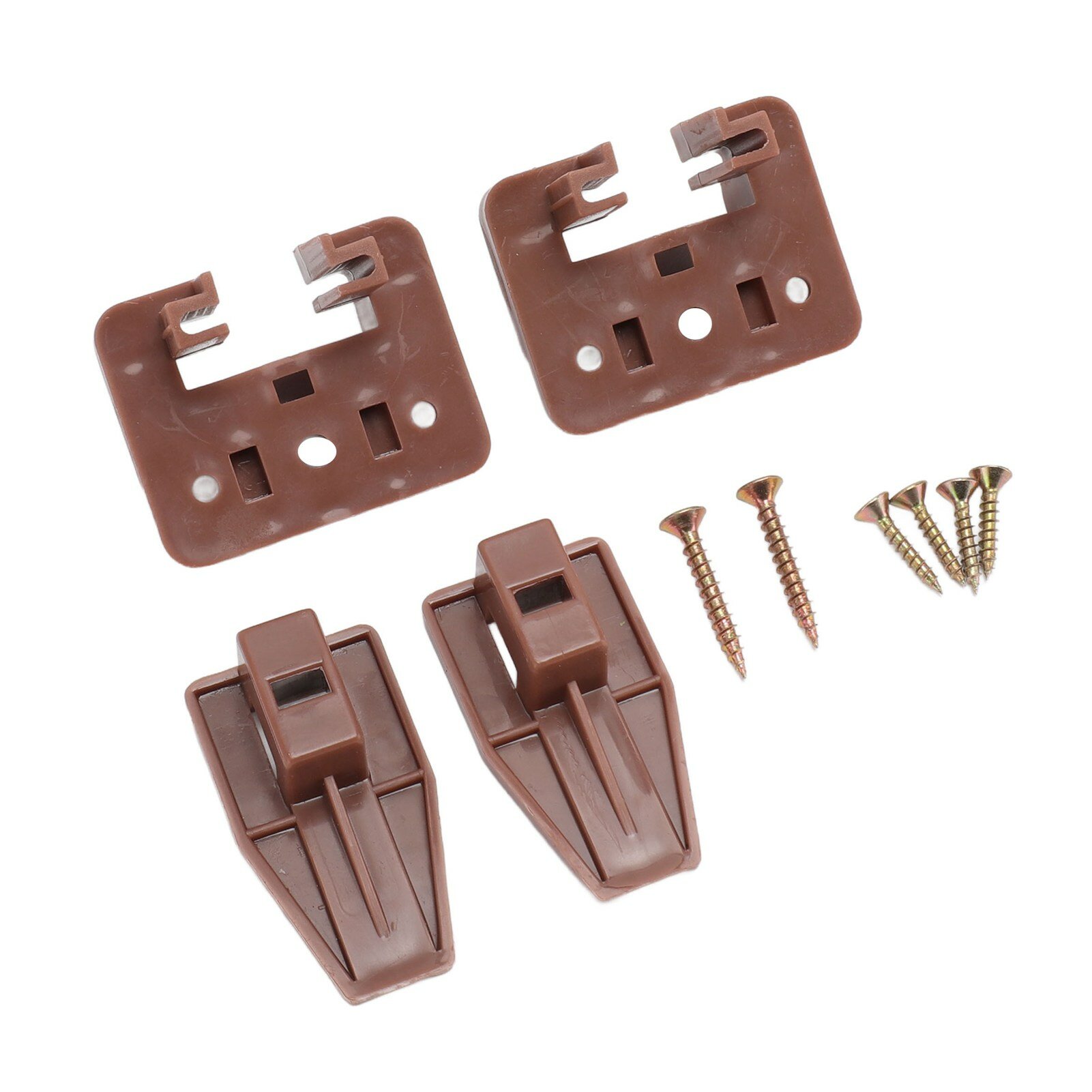 10 упаковок направляющих и направляющих для выдвижных ящиков, центральное крепление пластиковых направляющих для выдвижных ящиков, запасные части с винтами для системы мебельных ящиков