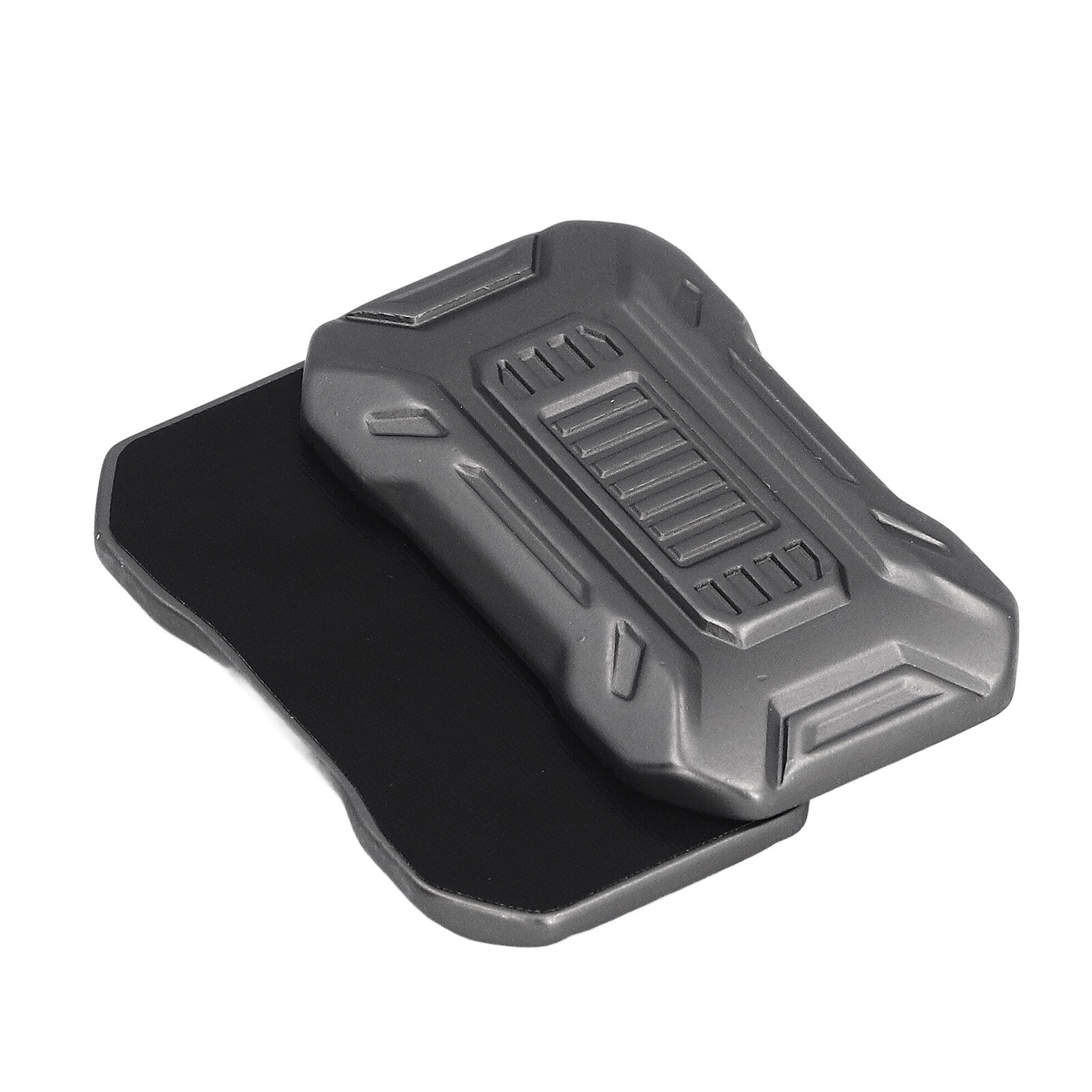Push Card Slider Магнитный Пуш Кард Цинк Алюминий Хрусткий Звук Устранение Стресса Изящный Паттерн Игрушка Черный Размер 56x33x12mm 1шт